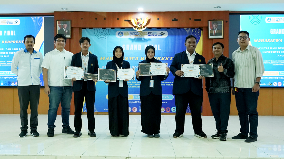 Mahasiswa Ilmu Komunikasi UNESA Kembali Ukir Prestasi di Pilmapres FISIPOL 2025